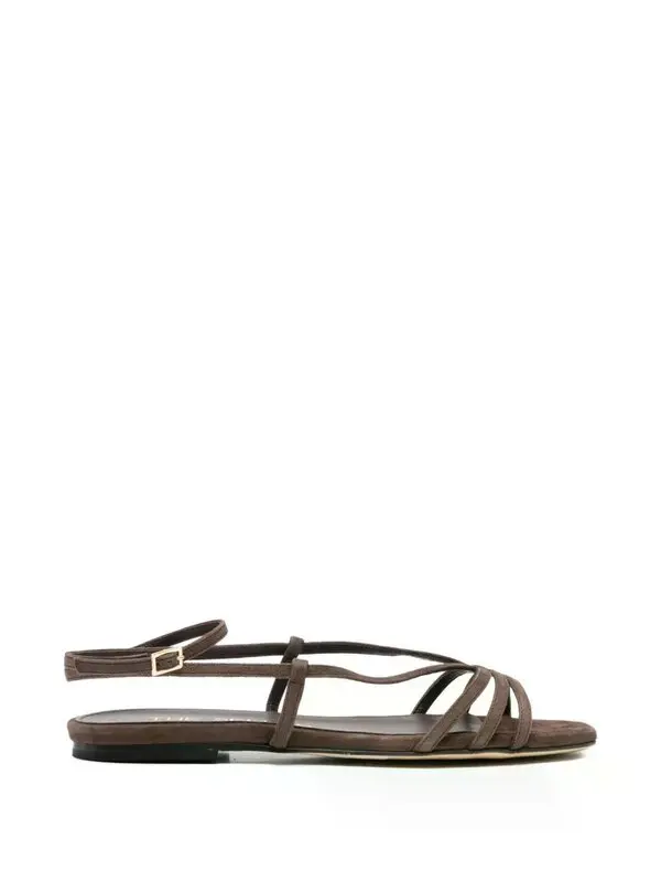 THE SELLER Suede Strappy Sandals - Brown