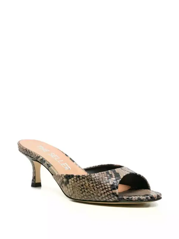 THE SELLER Snake-pattern Sandals