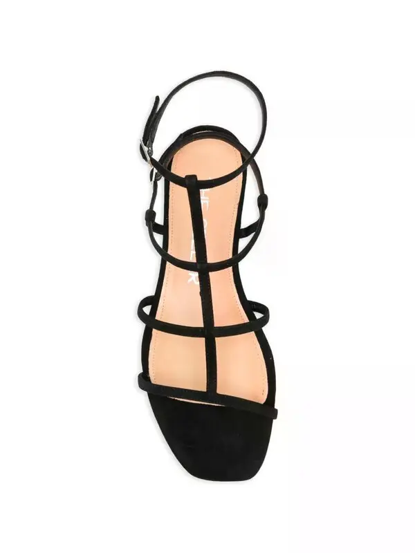 THE SELLER Suede Strappy Sandals - Black