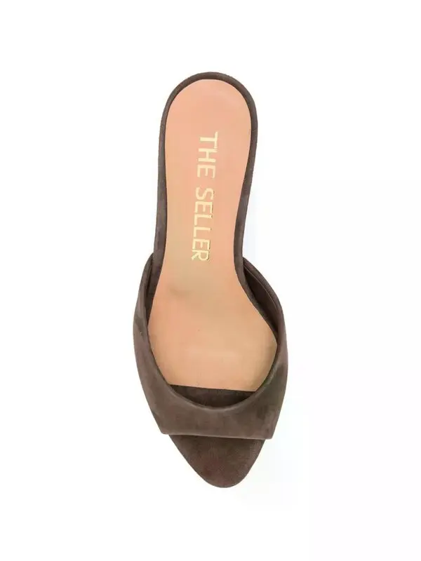 THE SELLER Suede Stiletto Heel Sandals