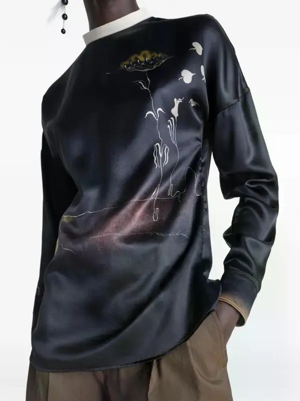 LEMAIRE Lemiaire Printed Silk Blouse