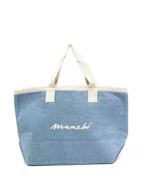 Manebí Logo-embroidered Tote Bag - Blue