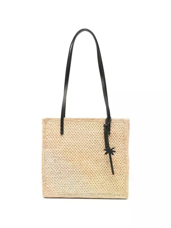 Manebí Inez Raffia Charm Shoulder Bag