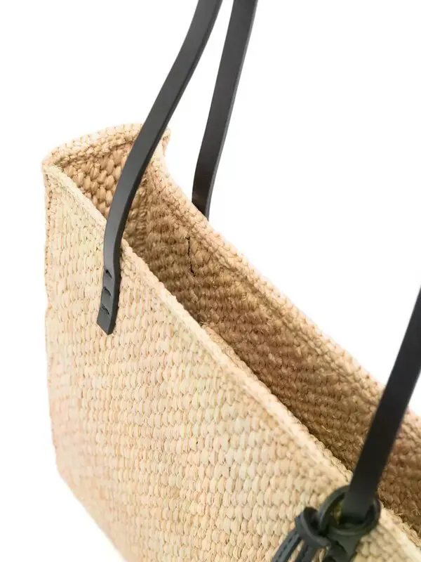 Manebí Inez Raffia Charm Shoulder Bag
