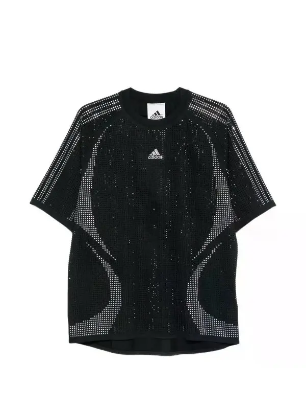 Adidas Rhinestone Embellished T-shirt - Black
