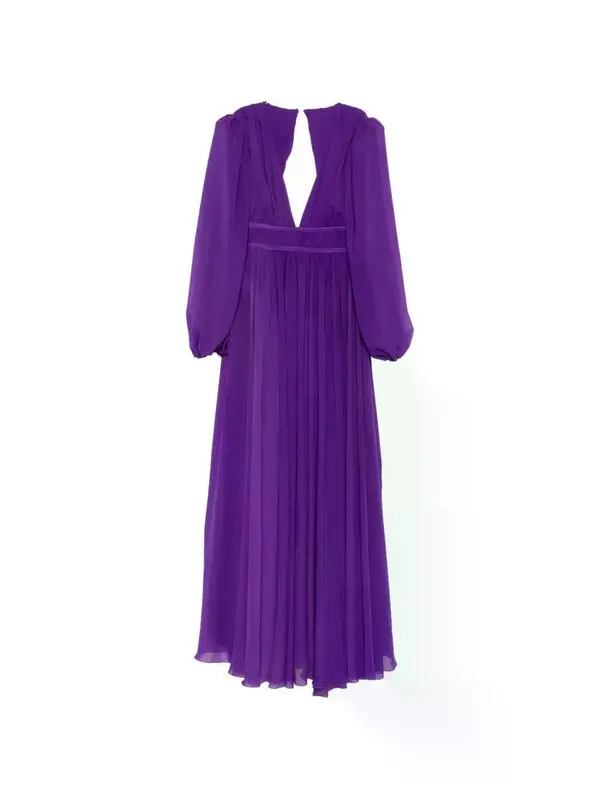 Pinko Pelagos V-neck Maxi Dress - Purple