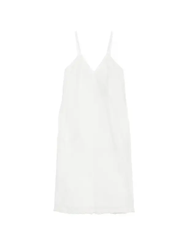 OCCLEUS Joy Strap Ruffled Midi Dress