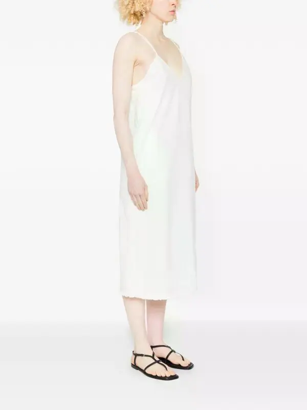 OCCLEUS Joy Strap Ruffled Midi Dress