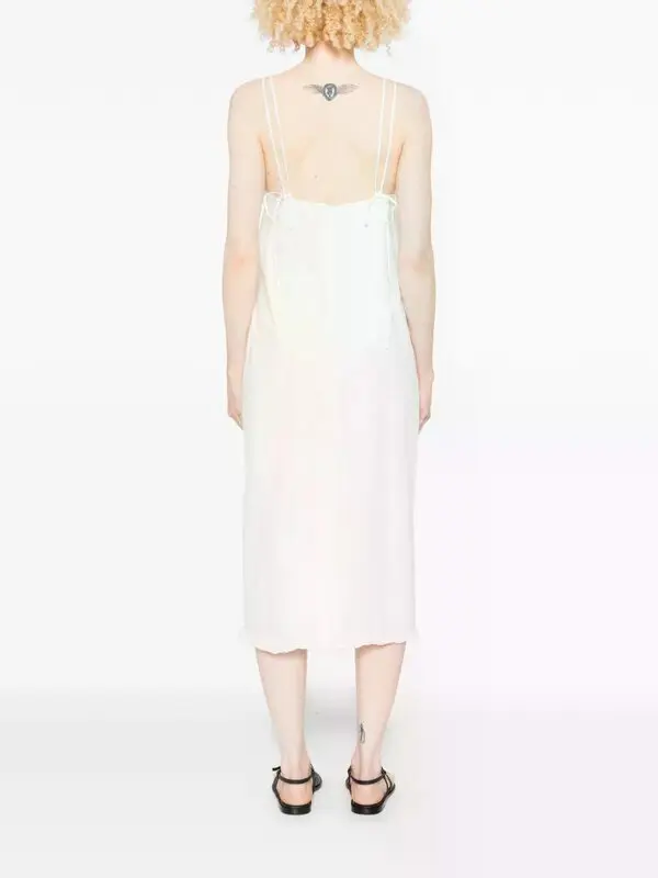 OCCLEUS Joy Strap Ruffled Midi Dress