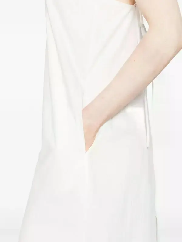 OCCLEUS Joy Strap Ruffled Midi Dress