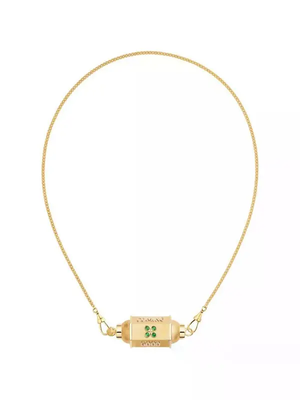 MARIE LICHTENBERG Good Things Locket Necklace - Gold