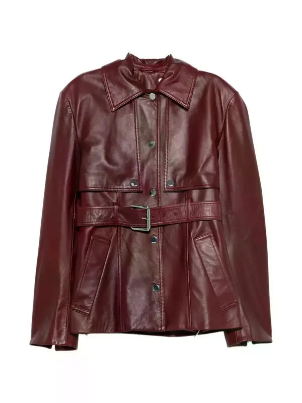 Sportmax Leather Jacket - Red