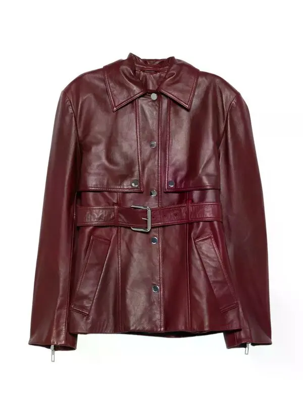 Sportmax Leather Jacket - Red