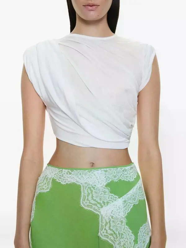 Christopher Esber Verve Lace Detail Asymmetric Skirt