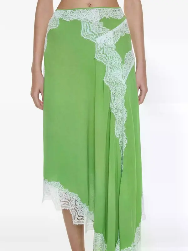 Christopher Esber Verve Lace Detail Asymmetric Skirt