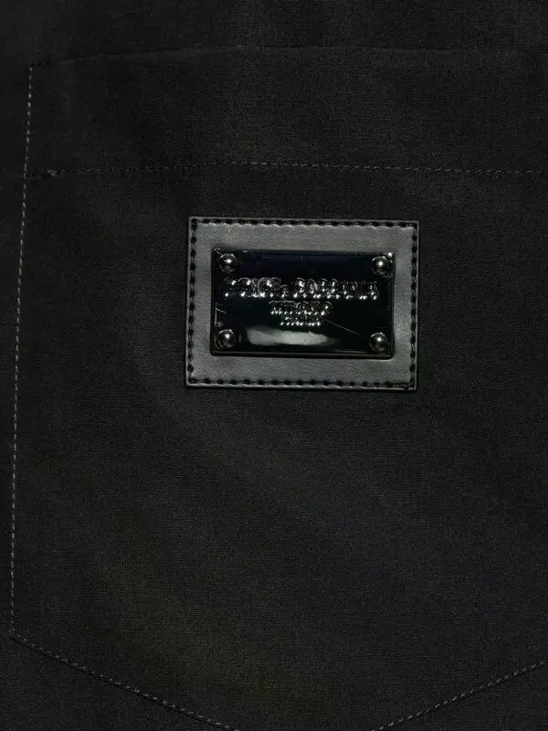 Dolce & Gabbana Cotton Martini-fit Shirt With Branded Tag
