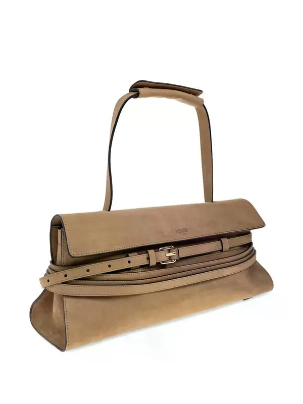 Moschino Leather Tote Bag - Neutrals