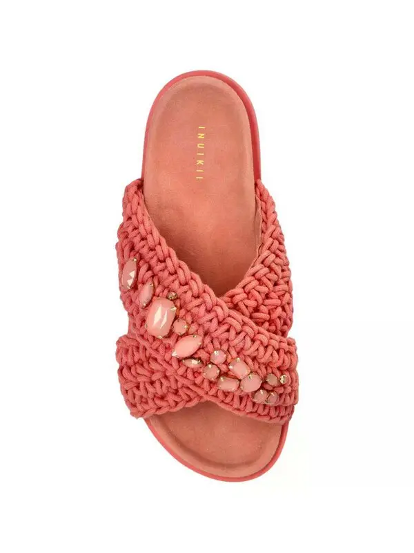 Inuikii Woven Embellished Sneakers