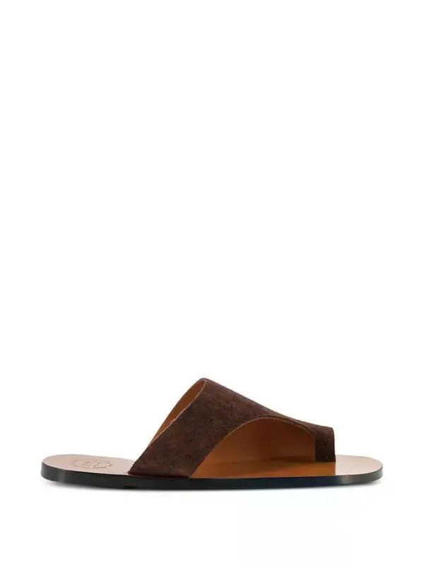 ATP ATELIER Rosa Toe-strap Sandals - Brown