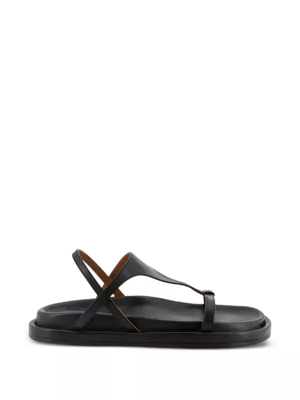 ATP ATELIER Ultimo T-strap Sandals - Black