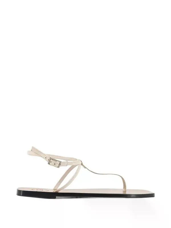 ATP ATELIER Alassio T-strap Buckle Sandals - Neutrals