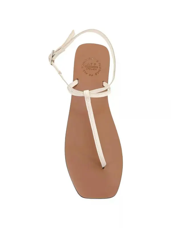 ATP ATELIER Alassio T-strap Buckle Sandals - Neutrals