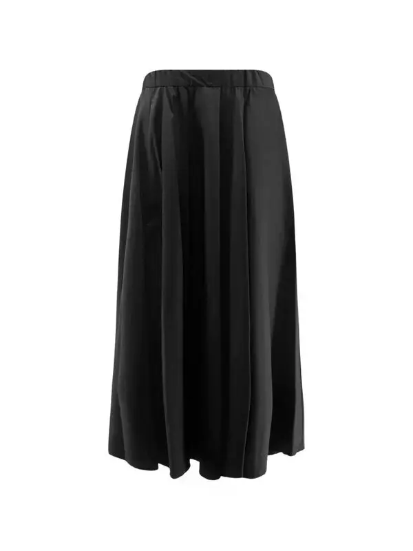 Aspesi Gathered Midi Skirt - Black