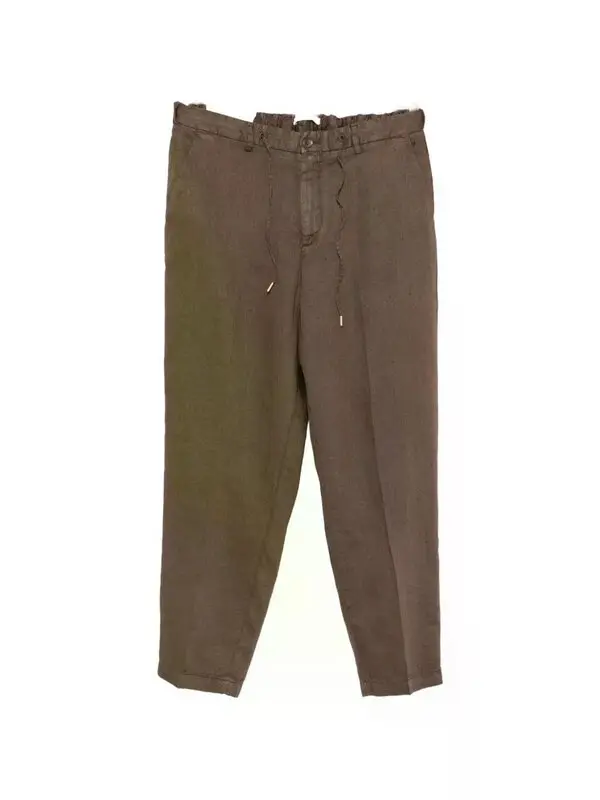 BRIGLIA 1949 Covent Drawstring Trousers - Brown