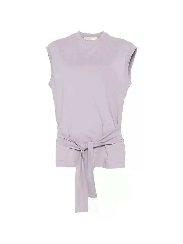 TELA Sacco Tied-waist T-shirt - Purple