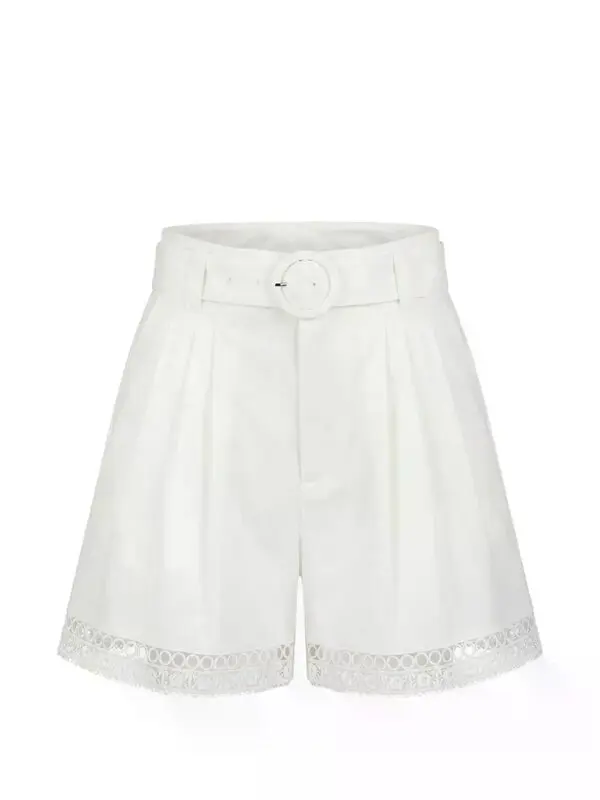 TWINSET Belted Shorts - White
