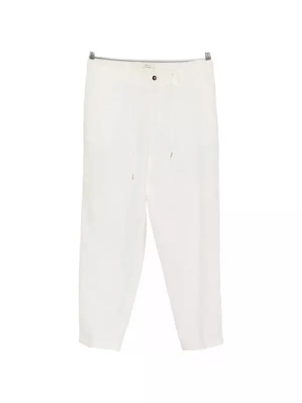 BRIGLIA 1949 Drawstring Trousers - White