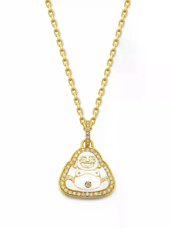 BUDDHA MAMA Diamond Buddha Pendant - Gold