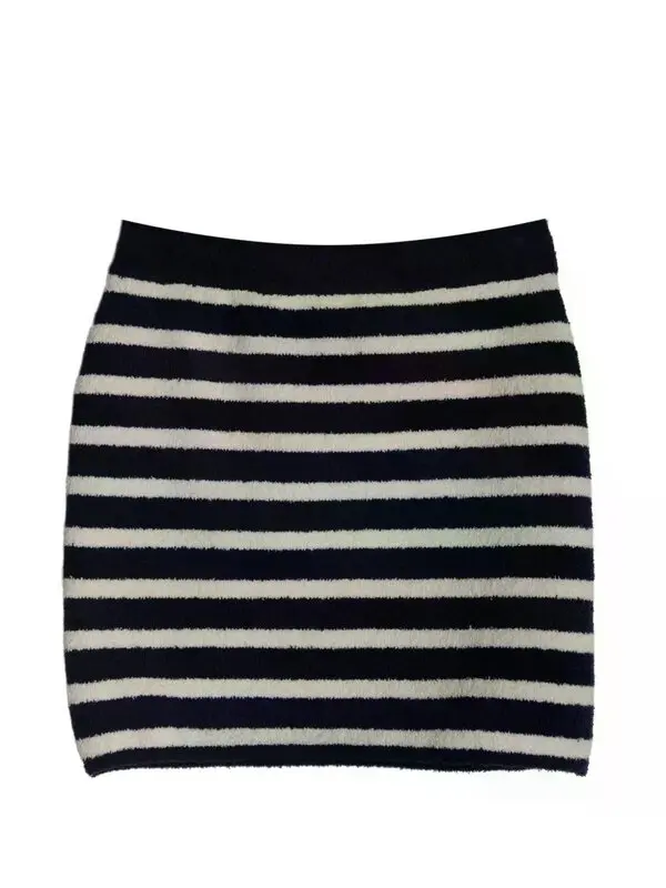 Simkhai Striped Knit Skirt - Blue