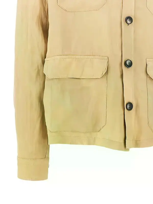 Herno Linen Shirt Jacket - Neutrals