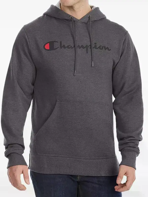 Champion Logo Hoodie - Grey
