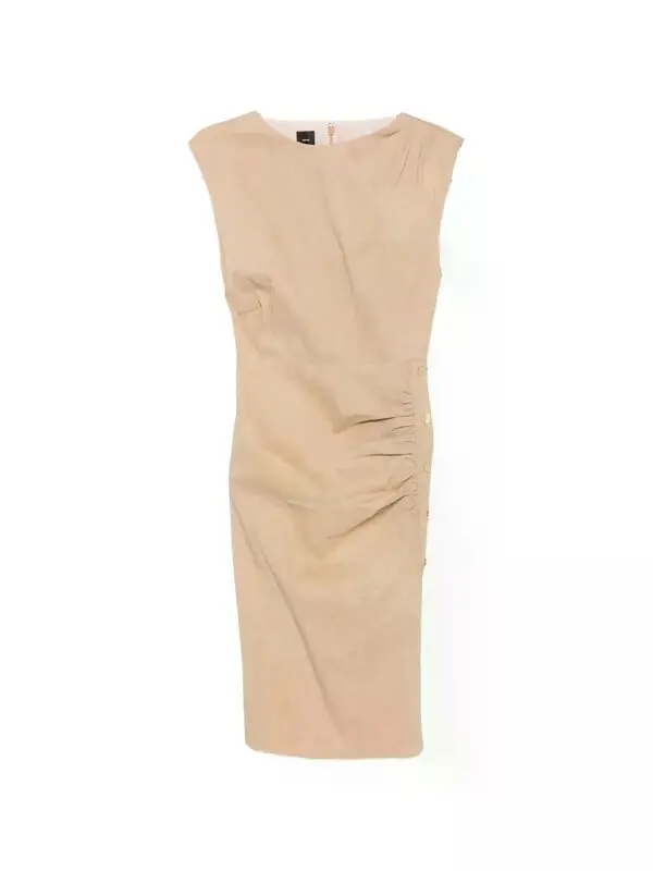 Pinko Alissa Ruched Mini Dress - Neutrals