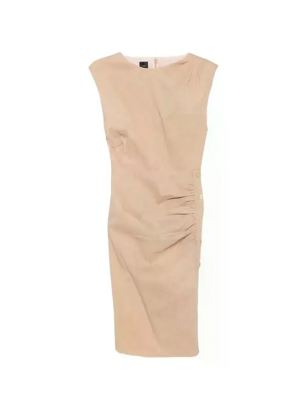 Pinko Alissa Ruched Mini Dress - Neutrals