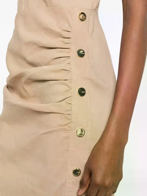 Pinko Alissa Ruched Mini Dress - Neutrals