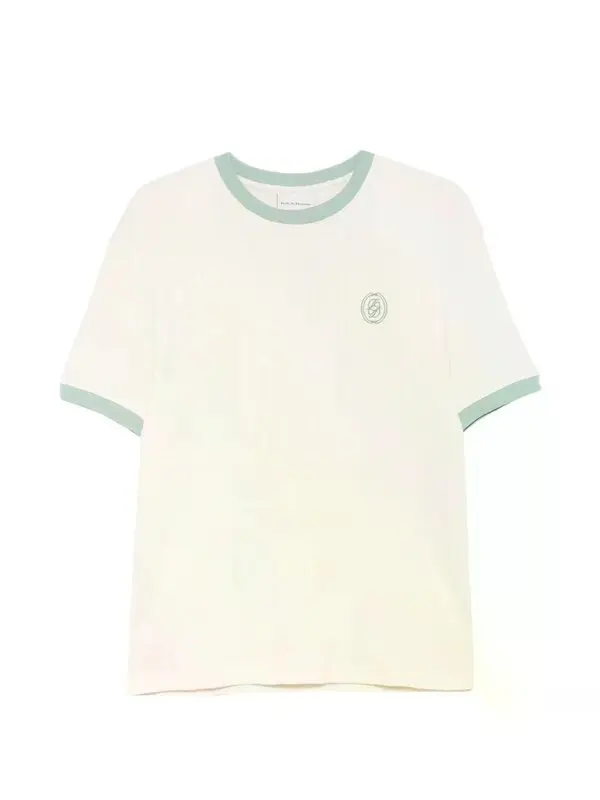 Drole De Monsieur Ribbed Trim T-shirt