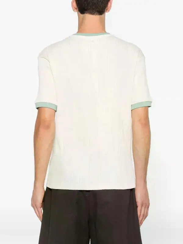 Drole De Monsieur Ribbed Trim T-shirt