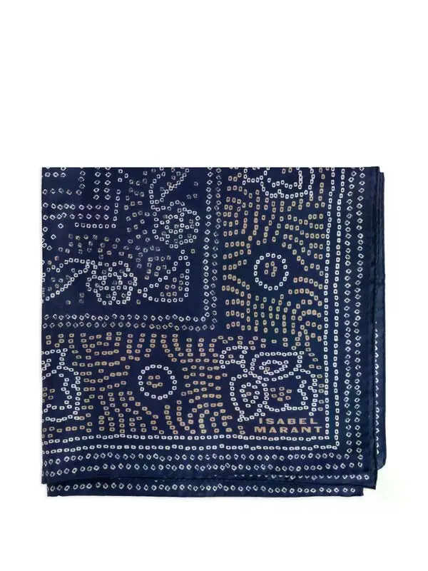 Isabel Marant Bandana-print Scarf - Blue