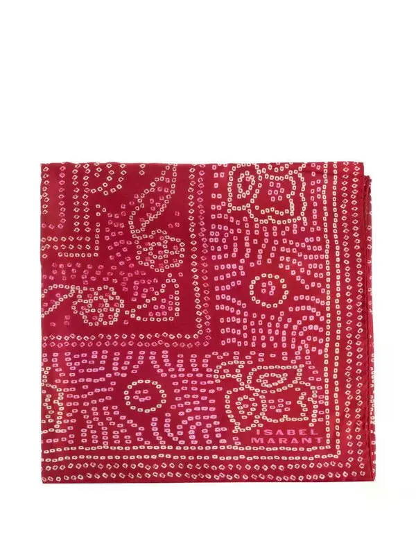 Isabel Marant Patterned Scarf - Red