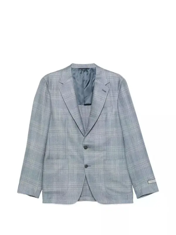 Canali Checked Two-button Blazer