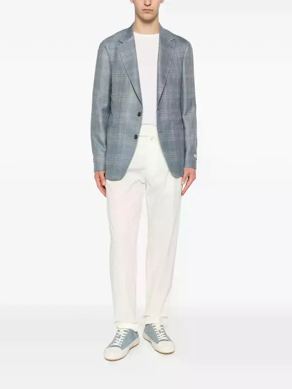 Canali Checked Two-button Blazer