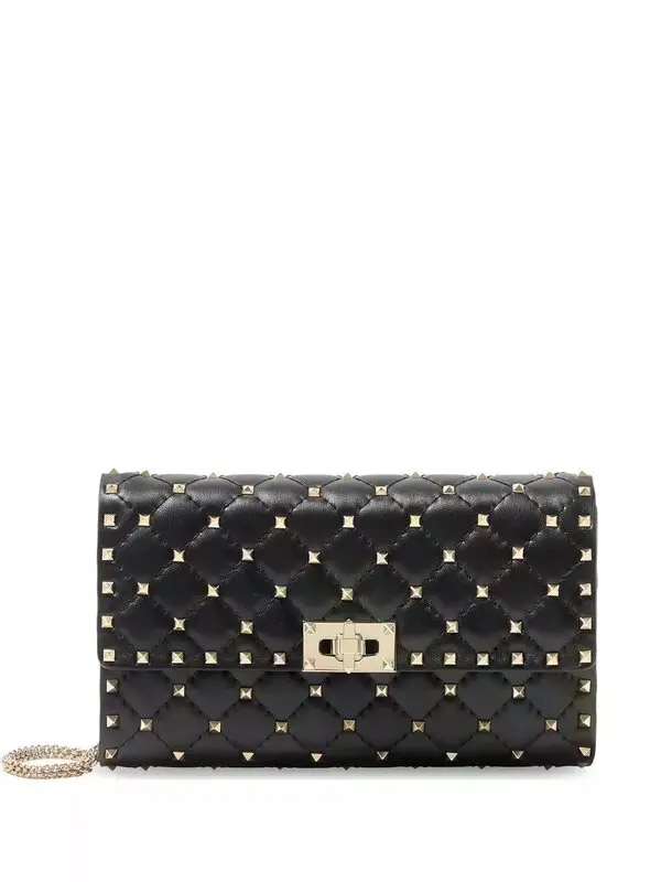 Valentino Garavani Quilted Studded Clutch - Black