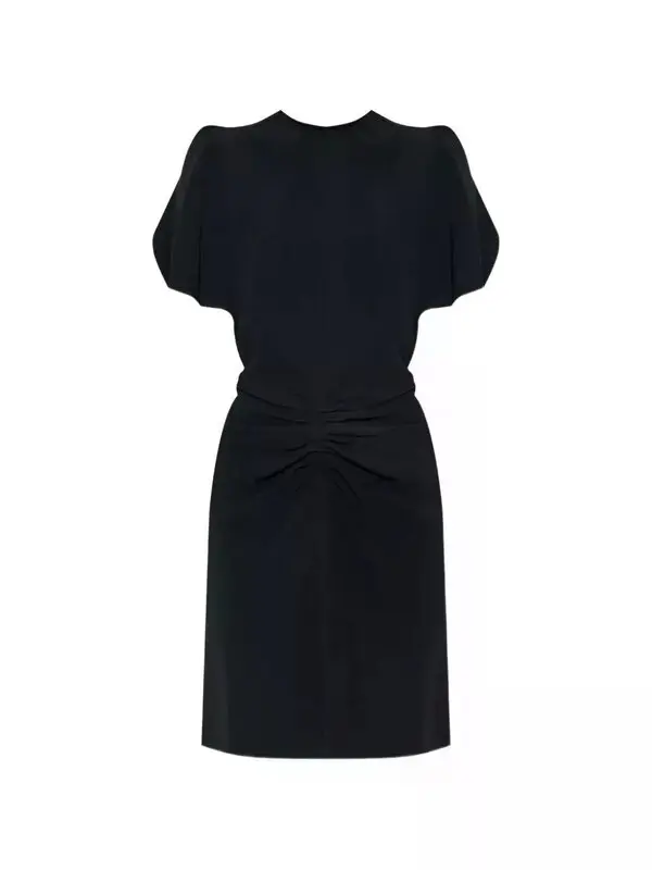 Victoria Beckham Bela Ruched Mini Dress - Black