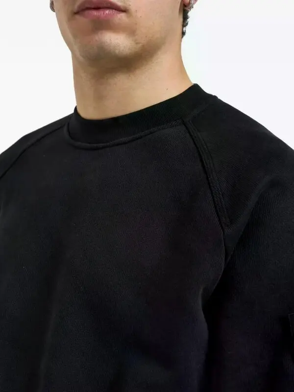 Stone Island Raglan Sleeve Sweatshirt - Black