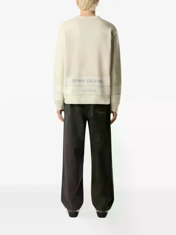 Stone Island Marina Striped Detail Sweater