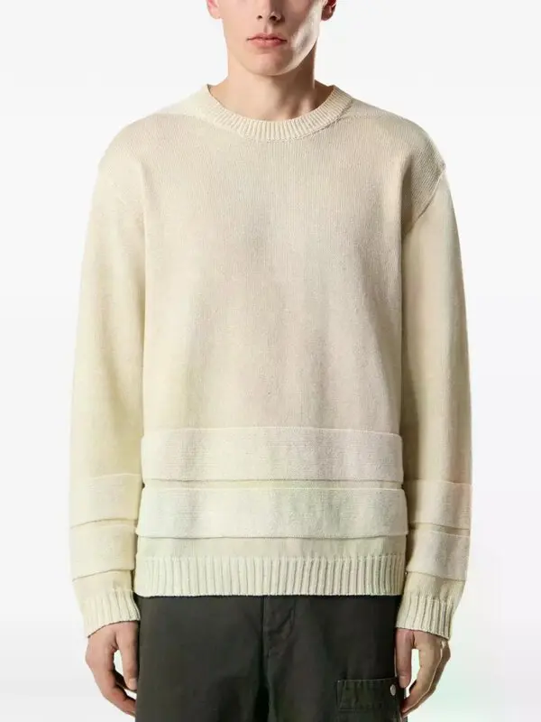 Stone Island Marina Striped Detail Sweater