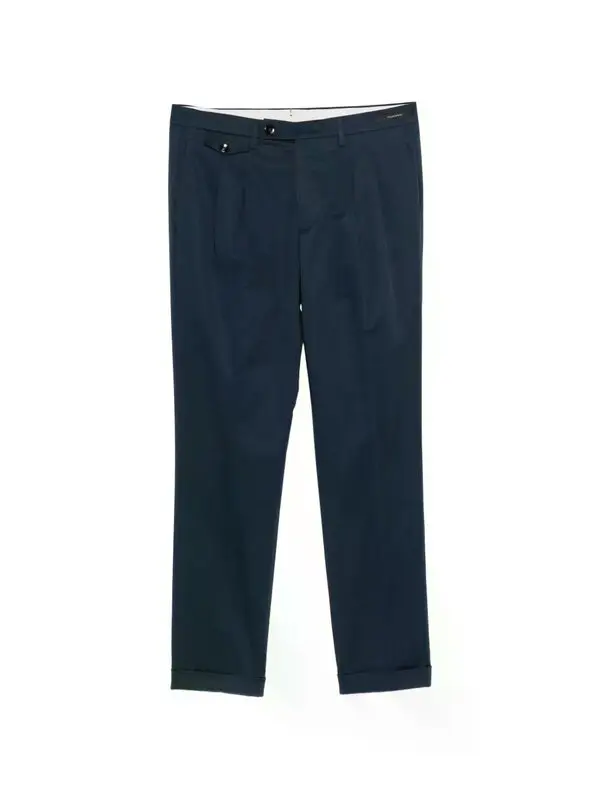 MICHAEL COAL Pleated Trousers - Blue